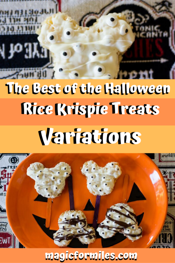 The Best of the Halloween Rice Krispie Treats Variations: Mickey Mummies